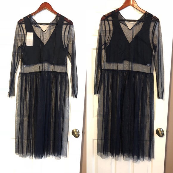 Zara | Dresses | Zara Tulle Midi Tunic Dress Nwt | Poshmark